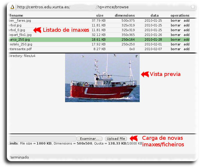 Traballando con elementos multimedia en Drupal: Inxerir unha imaxe | aulavirtual
