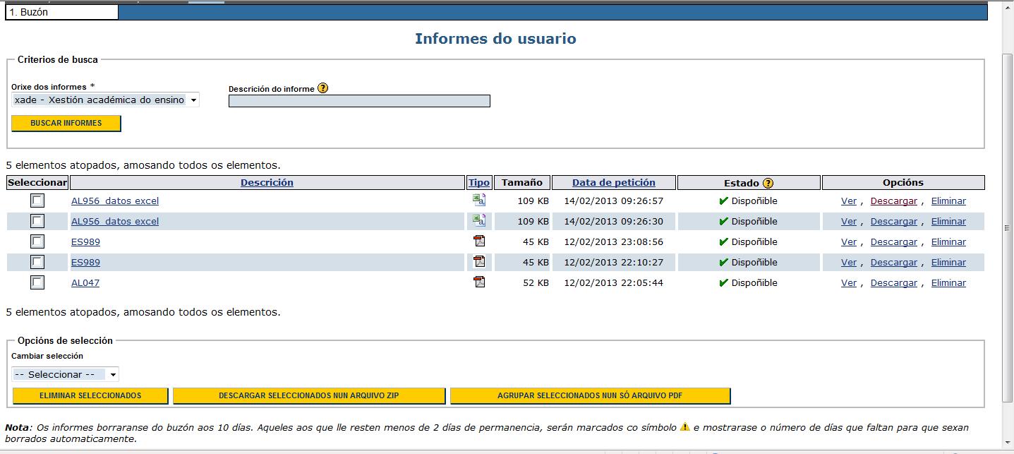 Obtención de listados de Xade en formato csv ou xls | A folla de ...