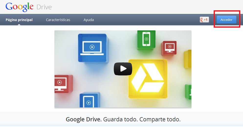 Como acceder a miña conta de DRIVE