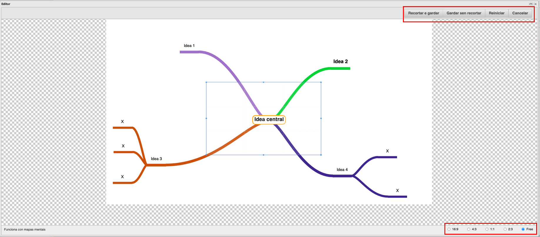 Mapas mentais | Edición básica en eXeLearning